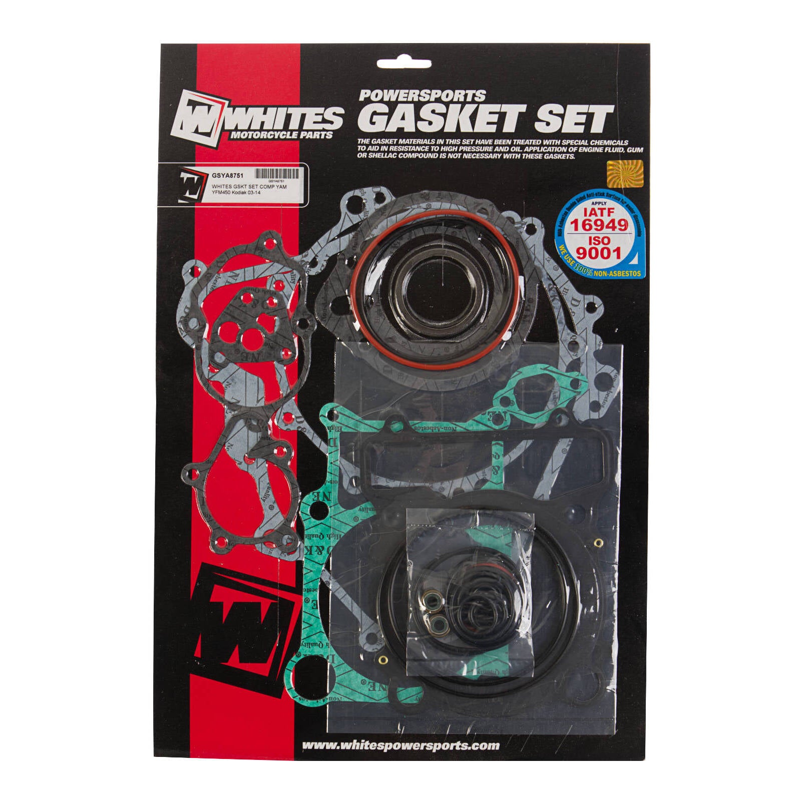 Whites Gasket Set Complete Yamaha YFM450 Kodiak '03-'14 – Highside Shop