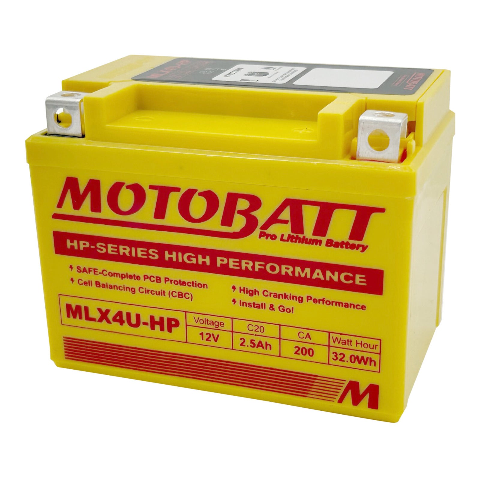MOTOBATT PRO LITHIUM BATTERY MLX4U-HP *10 – Highside Shop