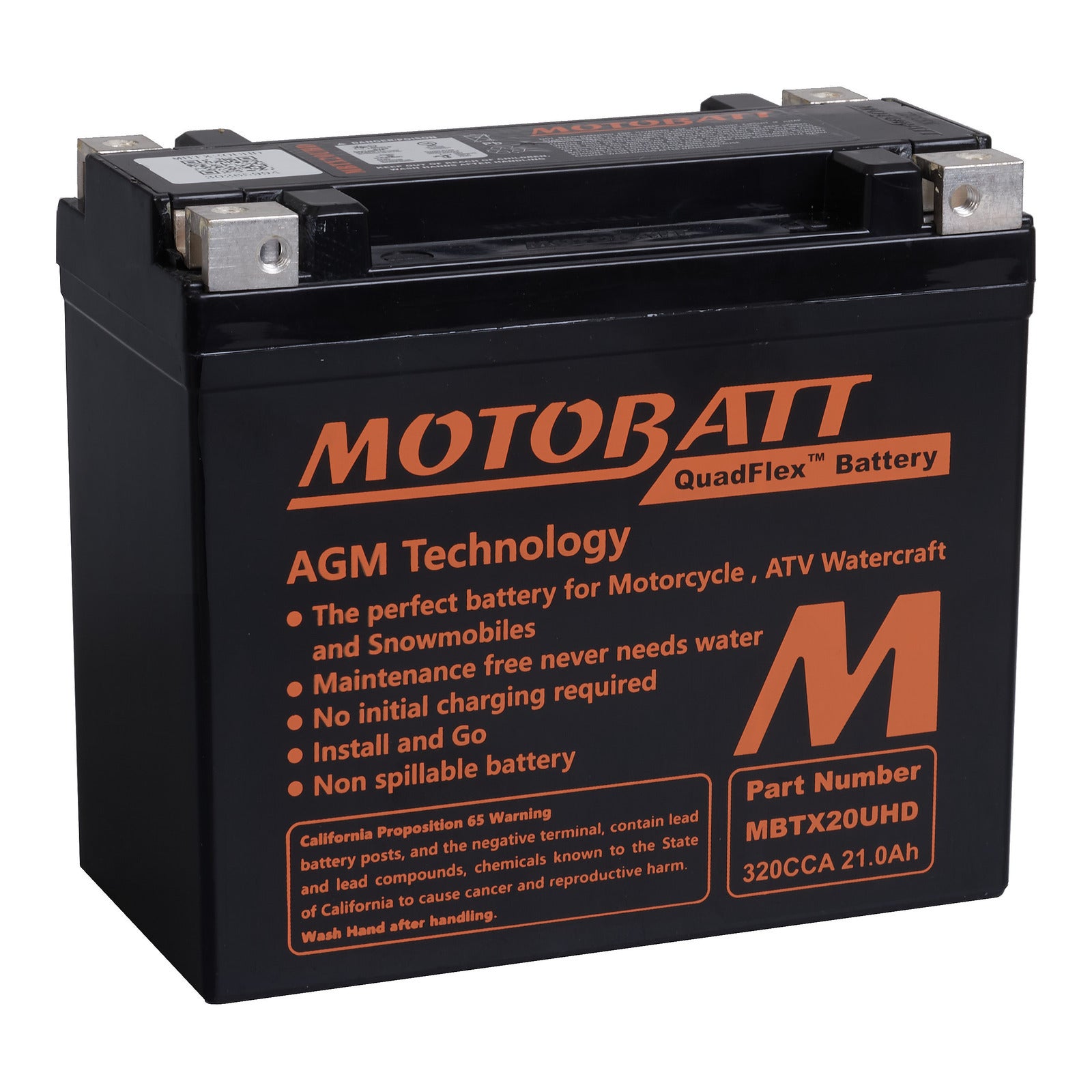 Motobatt Battery Quadflex AGM - MBTX20UHD – Highside Shop