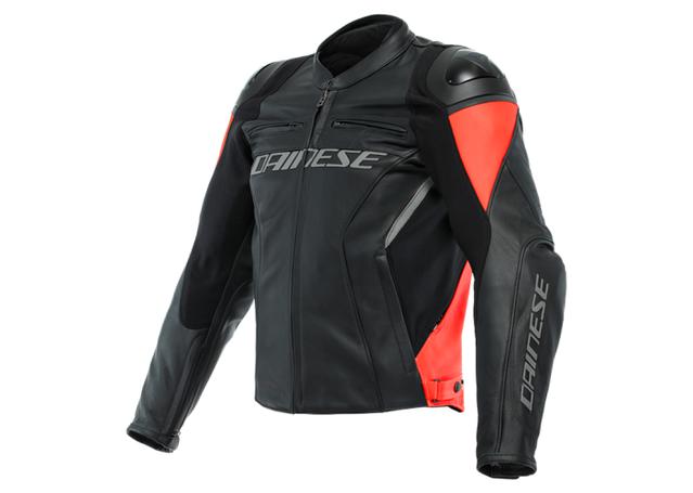 DAINESE RACING 4 LEATHER JACKET BLACK RED – Highside Shop