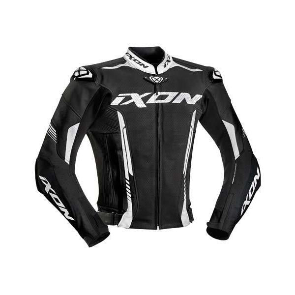 Ixon Vortex 2 Black White Leather Jacket – Highside Shop